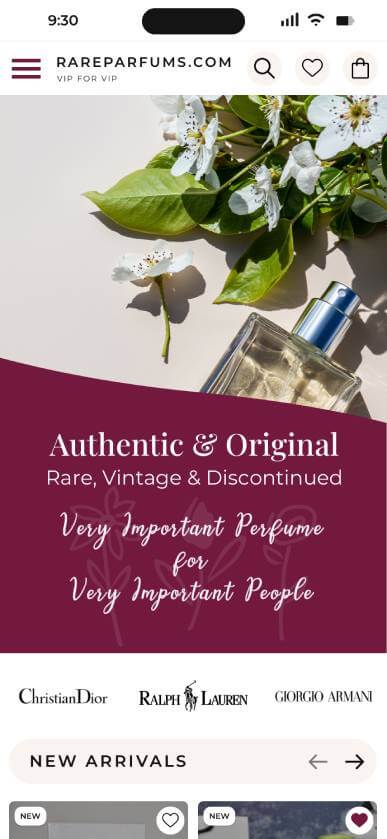 Rareparfums — Web Factor